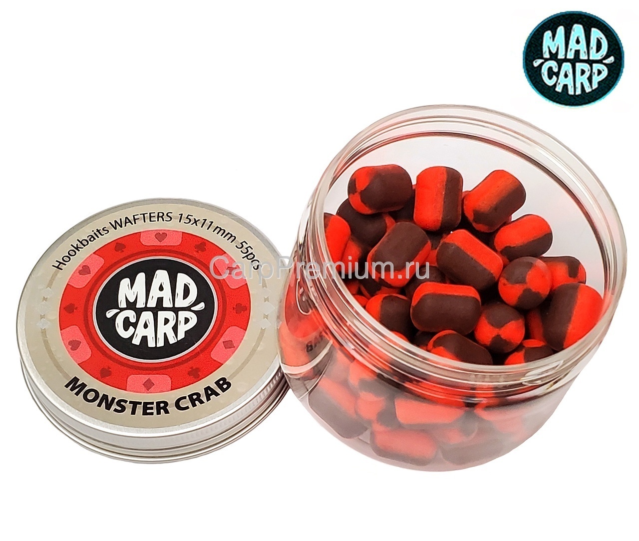 Бойлы нейтральной плавучести 15 х 11 мм Монстр Краб Mad Carp (Мэд Карп ...